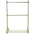 Miumaeov 2 Tier Garment Rack Heavy Duty Floor-Stand Clothing Stand ...