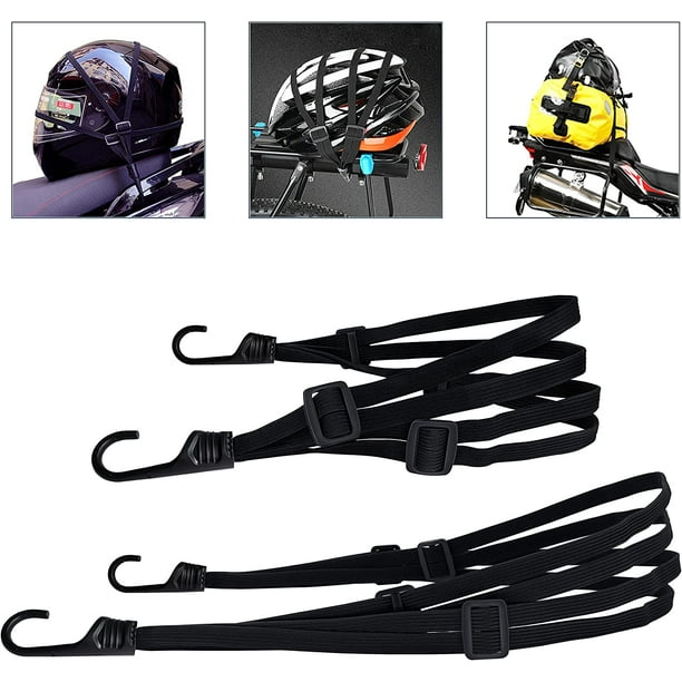 SHAR 2 Pieces Bungee Cords with Hooks, Bike Bungee Cord, Motorcycle ...