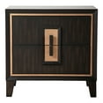 Furniture of America Wenton 2-Drawer Solid Wood Nightstand in Espresso ...