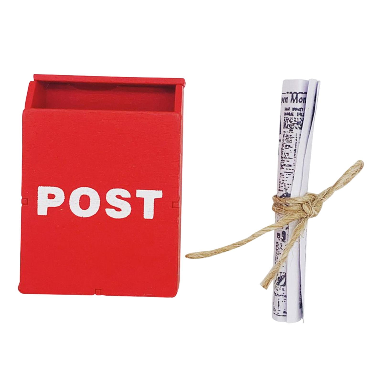 European Style Dollhouse Miniature Mailbox with Paper Model Model ...