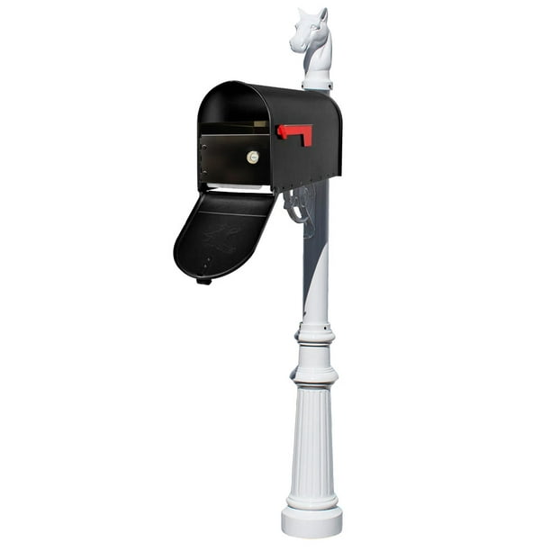 Lewiston Equine post system with E1 Economy mailbox and E1 Locking ...