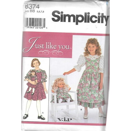Simplicity Sewing Pattern 8374 Size BB 5,6,7,8 Child's Jumper and ...