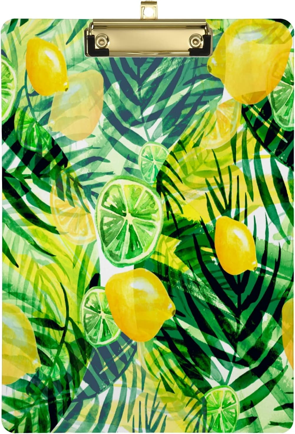 FMSHPON Orange Lemon Fruit Palm Leaves Tropical Clipboard Hardboard ...