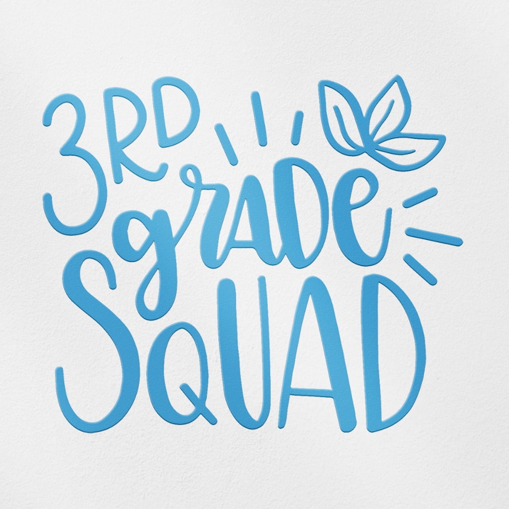 Transparent Decal Stickers Of 3Rd Grade Squad (Azure Blue) Premium ...