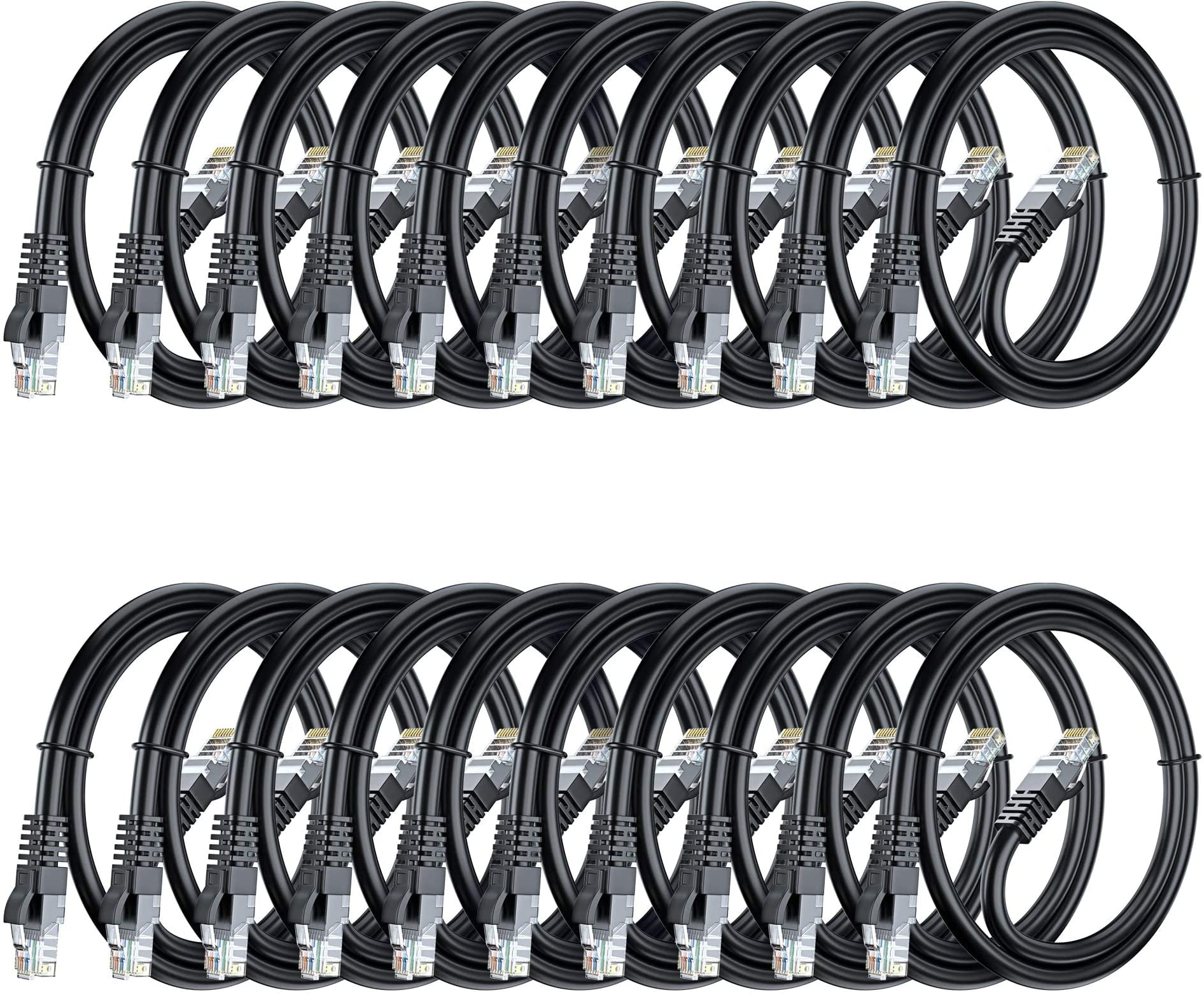 Maximm Ethernet Cable 1 ft Cat 6 Pure Copper, UL Listed, LAN UTP Cat6 ...