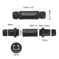 Uxcell Waterproof RJ45 Coupler, Dual Head IP67 Ethernet LAN Cable Connector, for Cat6/Cat5e/Cat5 ...