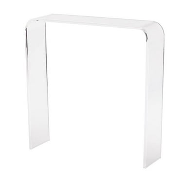 BENTISM 38in Clear Acrylic Console Table, Transparent U-Shape Side ...