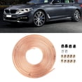 YAHHU 25ft Brake Line Tubing Copper Nickel Plated 3/16in OD with 16 ...
