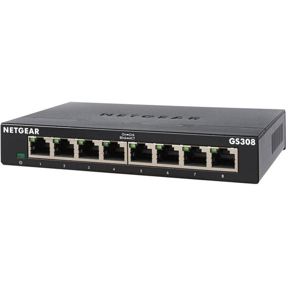 NETGEAR 8-Port Gigabit Ethernet Unmanaged Switch, GS108 - Walmart.com