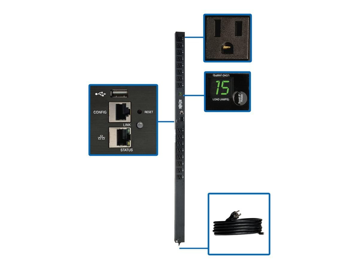 1.4kW Single-Phase Switched PDU with LX Platform Interface, 120V ...