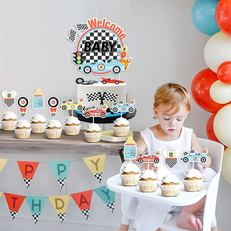 Vintage Car Baby Shower Decorations