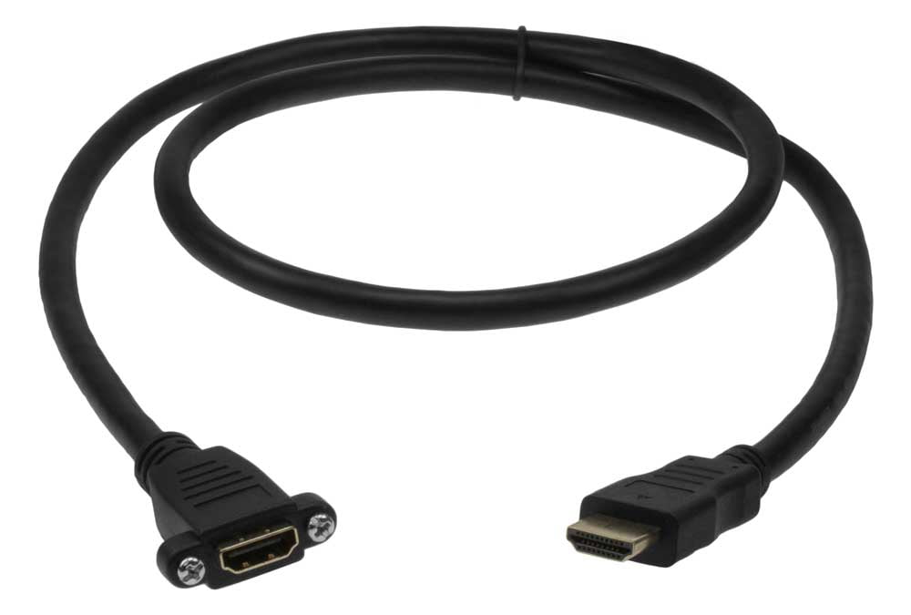 1 ft Panel Mount HDMI Cable with Hi-Speed Ethernet v1.4 - Walmart.com