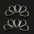 10Pcs Cable Wire Rope Protective Sleeve Stainless Thimble Rigging ...