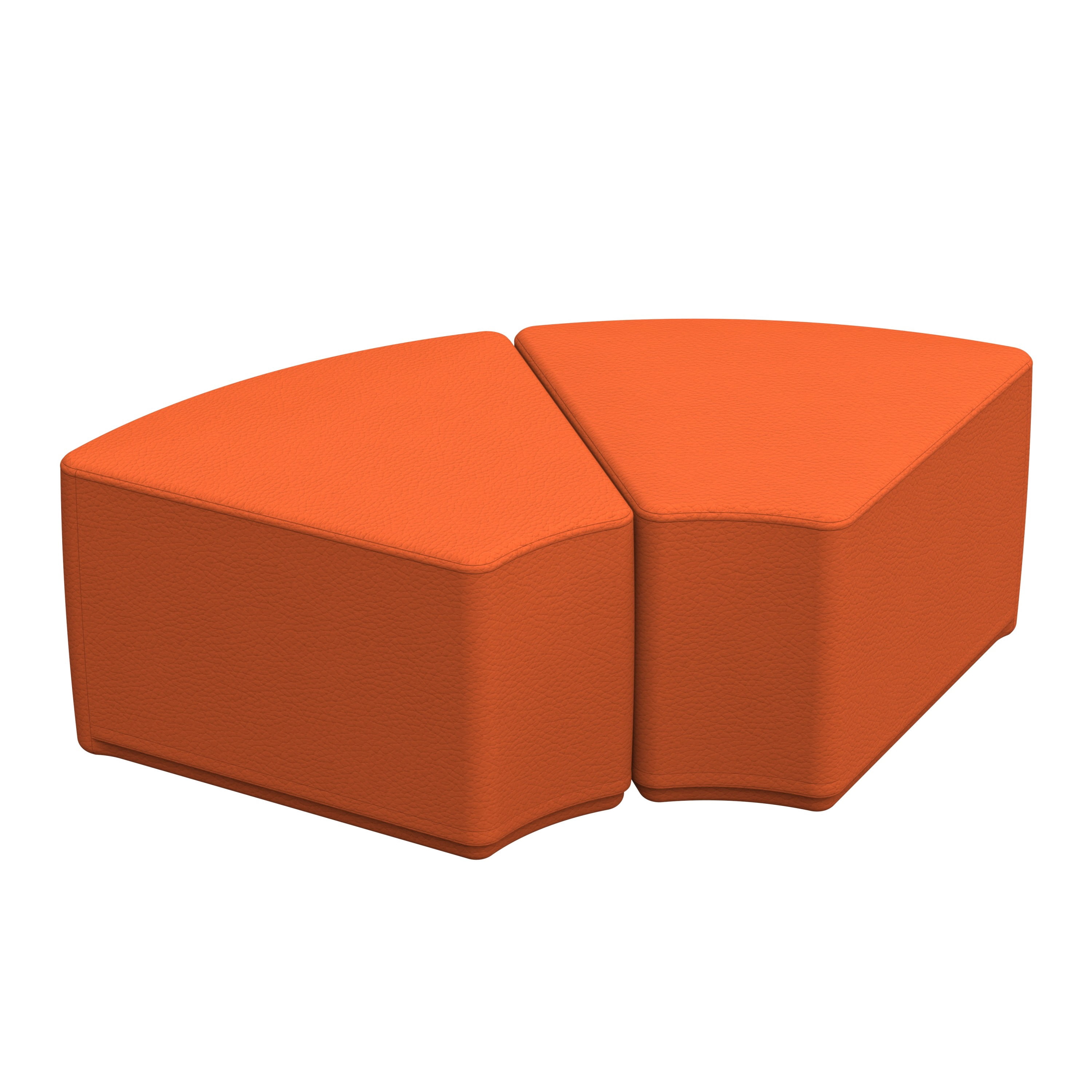 SoftZone® Wedge Ottoman Junior 2-Piece - Orange - Walmart.com