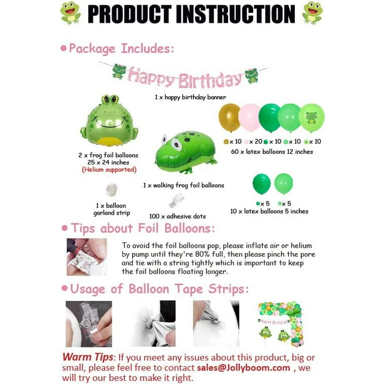 Girl Frog Party Decorations | Shelly Lighting