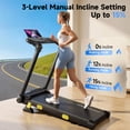 YPOO 3-in-1 Walking Pad with Incline, Handle & Removable Desk – 300lbs ...