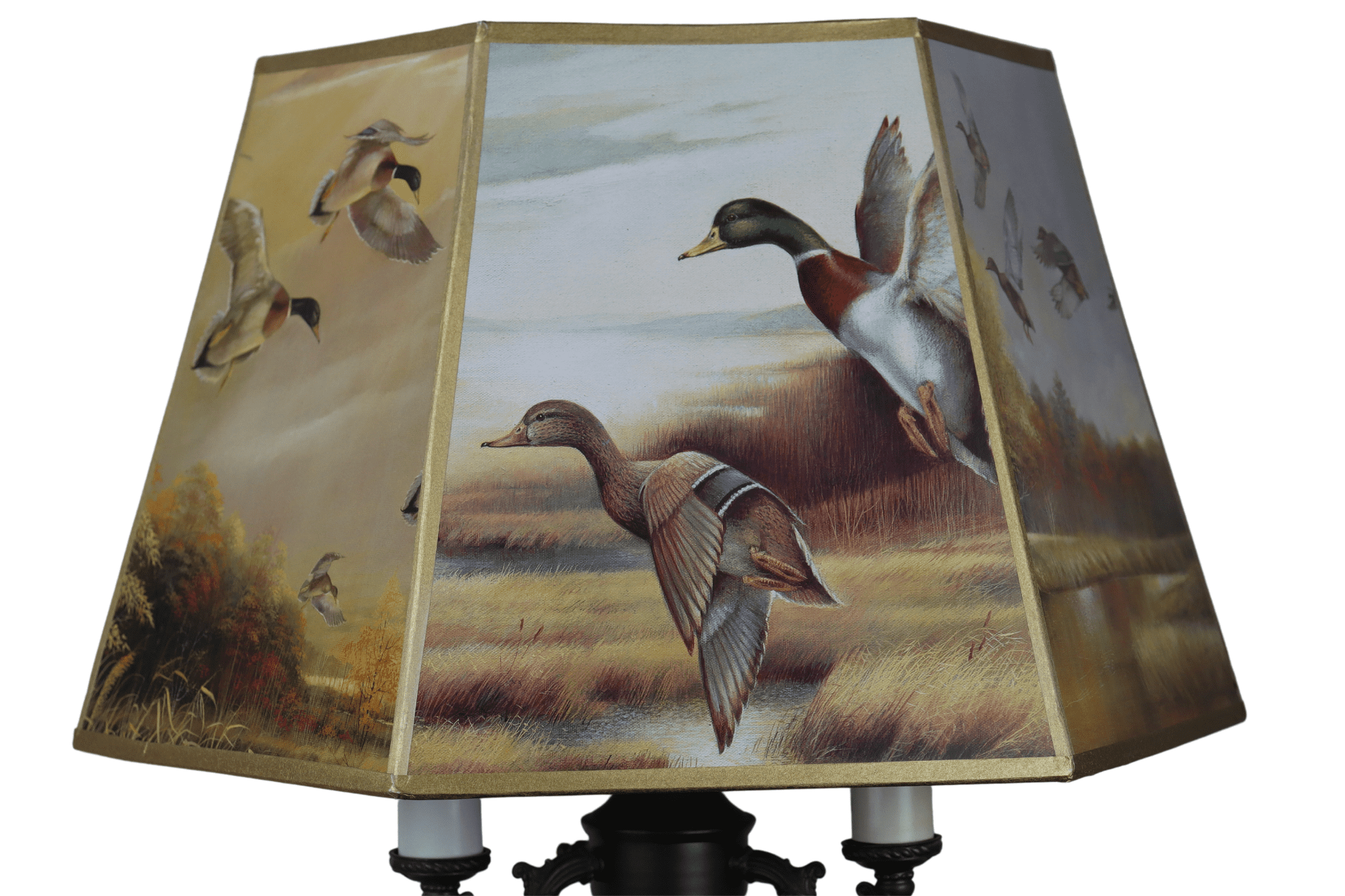 Duck Motif Printed Panel 18 Inch Hex Floor Lamp Shade - Walmart.com