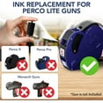 Perco Lite Easy Change Ink Roll for Perco Lite Price Gun Labeler, Pack ...
