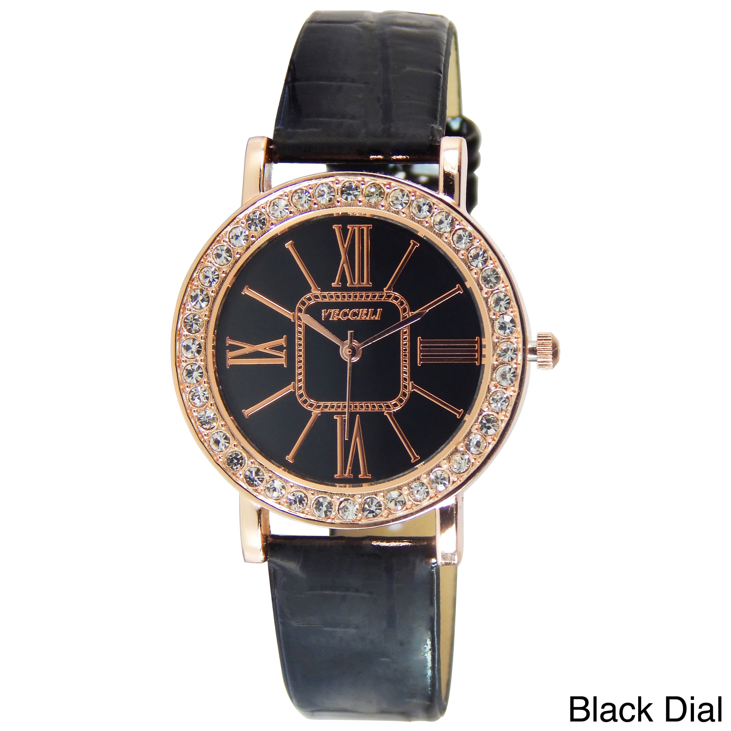 Vecceli Women's Fashion Leather Band Watch - Walmart.com
