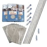Palisade Waterproof Bathroom Wall Tile Panel Kit, 23.2in x 11.1in ...