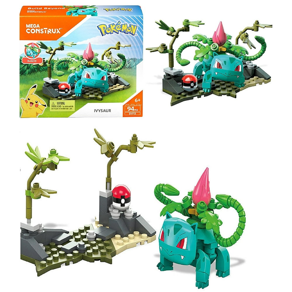 New! Mega Construx Building Set - Pokemon Ivysaur Pack - Buildable 0E0