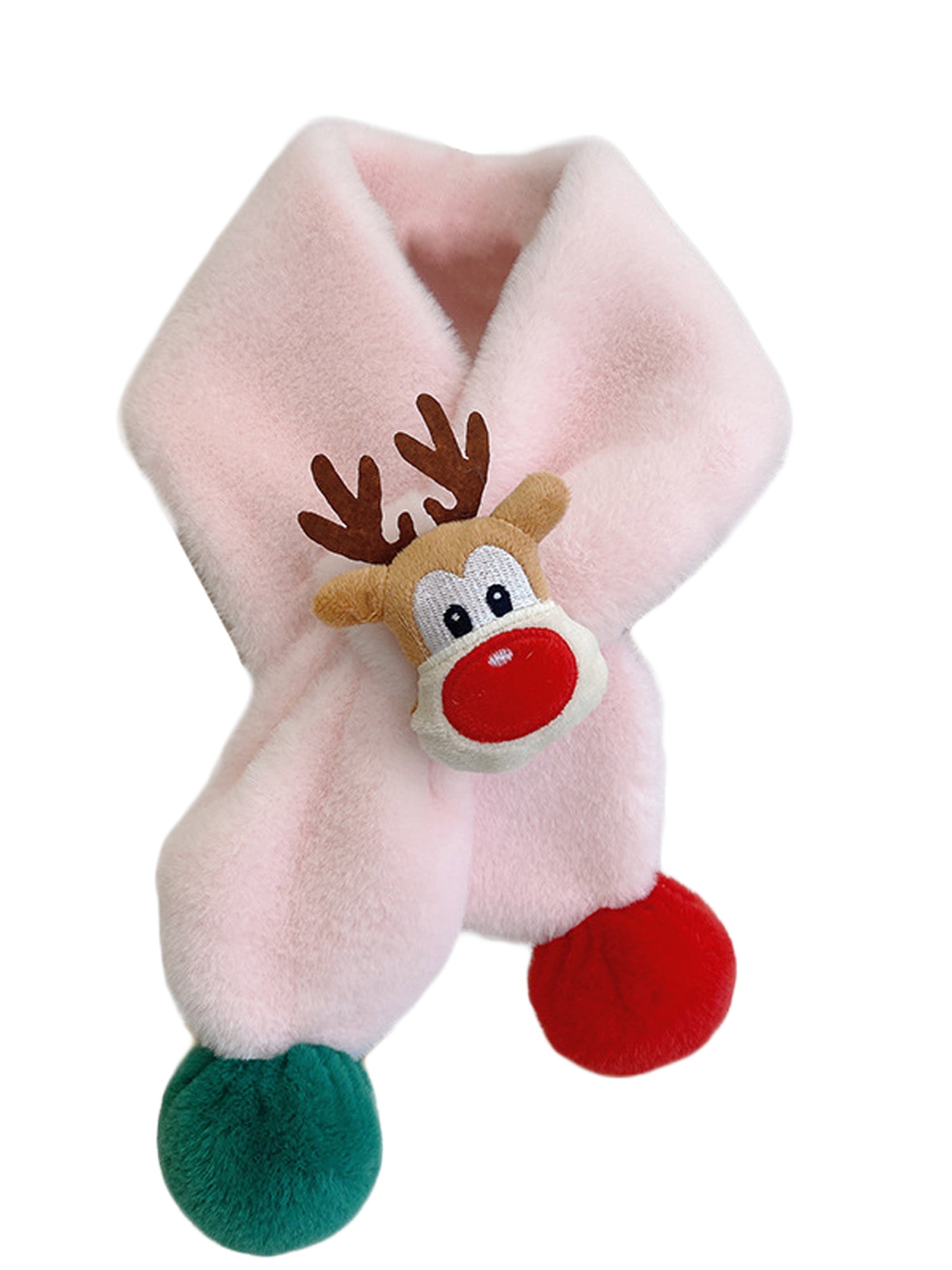 LSFYSZD Children Scarf, Infant Cartoon Elk Doll Decor Plush Collar ...