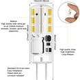 LIDUI-G4 LED Bulb JC Type Bi-Pin Base Bulb 1.5W AC/DC 12V 10W T3 ...