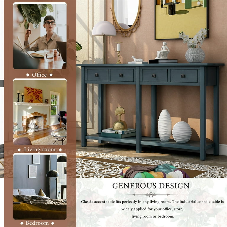 6 Inch Wide Sofa Table | Baci Living Room