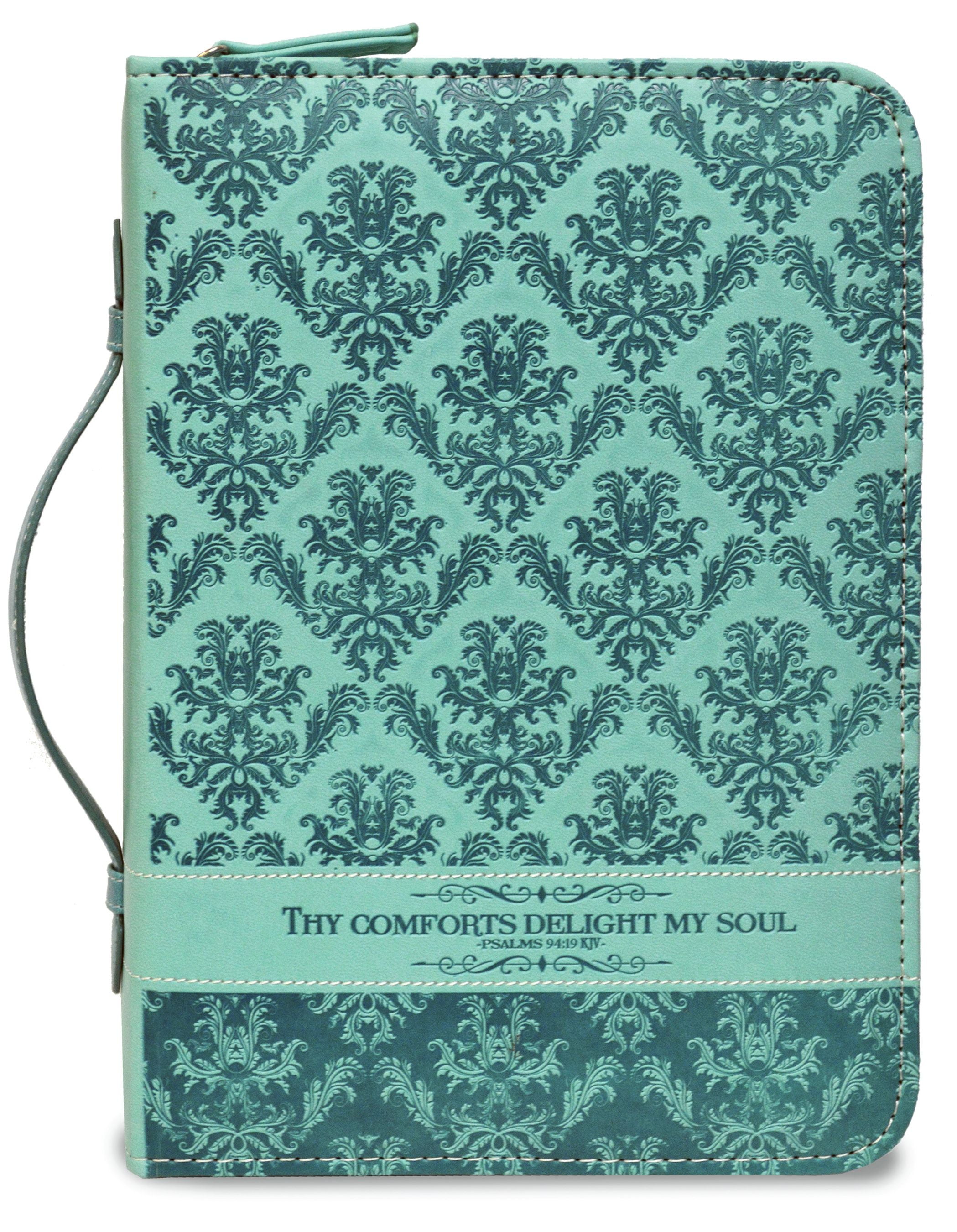 Bible Cover-Large-Teal Green-Thy Comforts-2018 Divine Details - Walmart.com