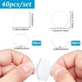40Pcs 2 Styles Transparent Acrylic Display Bases for Miniatures Models ...