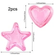 2PCS Nail Dampen Dish Cup for Nail Art Heart Shaped and Star Shaped ...