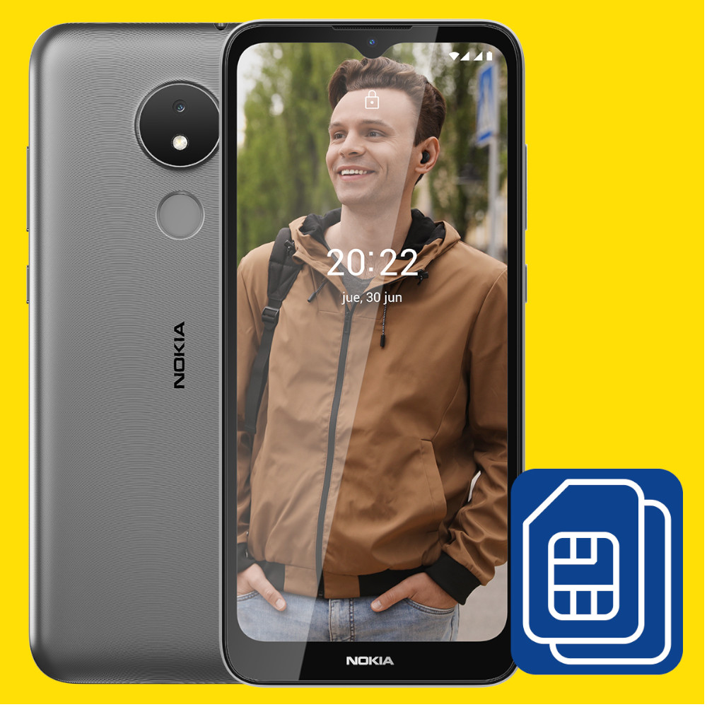 Kit Telefono Nokia C21 Dual Sim 32 Gb + sim Card Con 4 Meses De ...