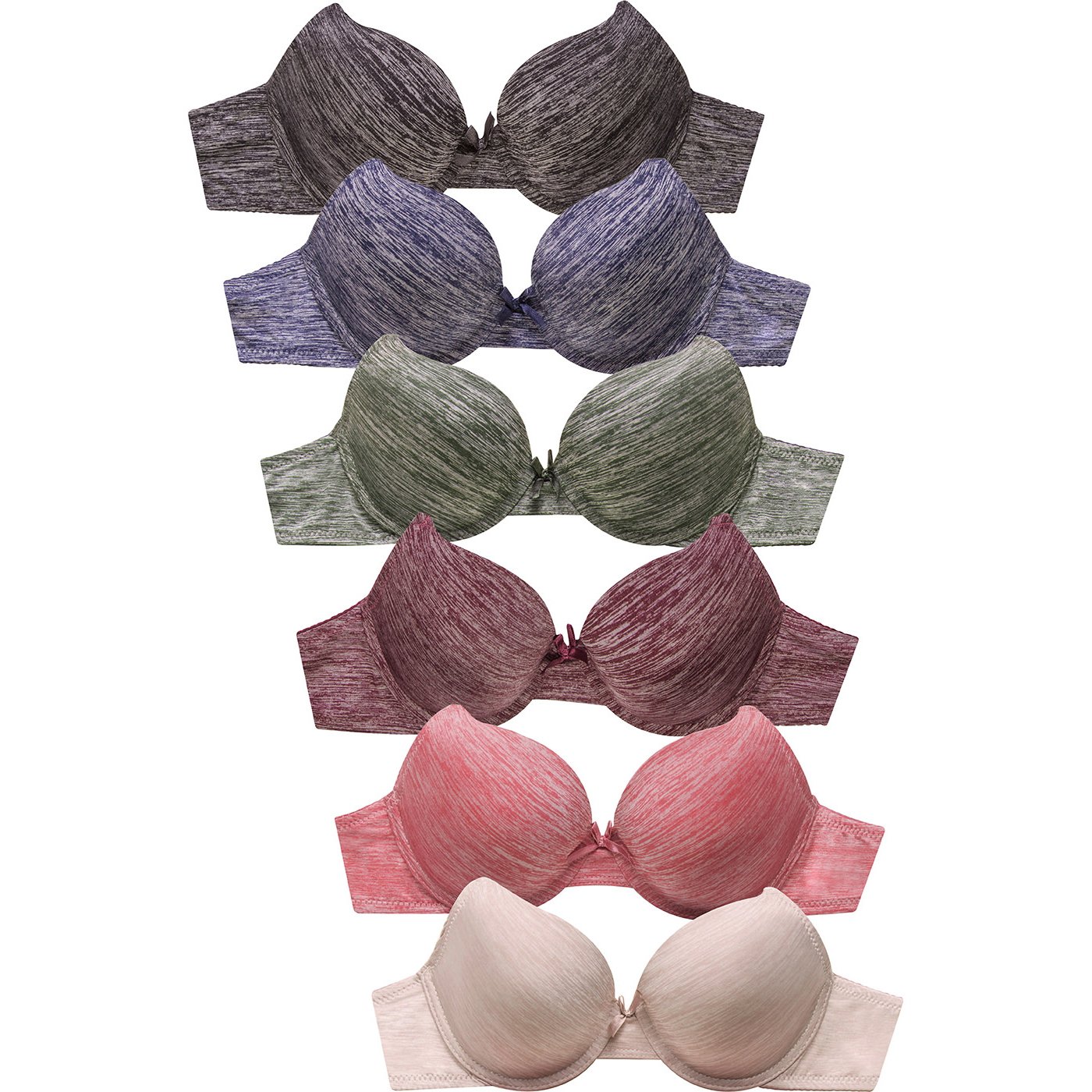 DailyWear Womens Everyday 6 Pack of Bras 36B, 8101P1 - Walmart.com
