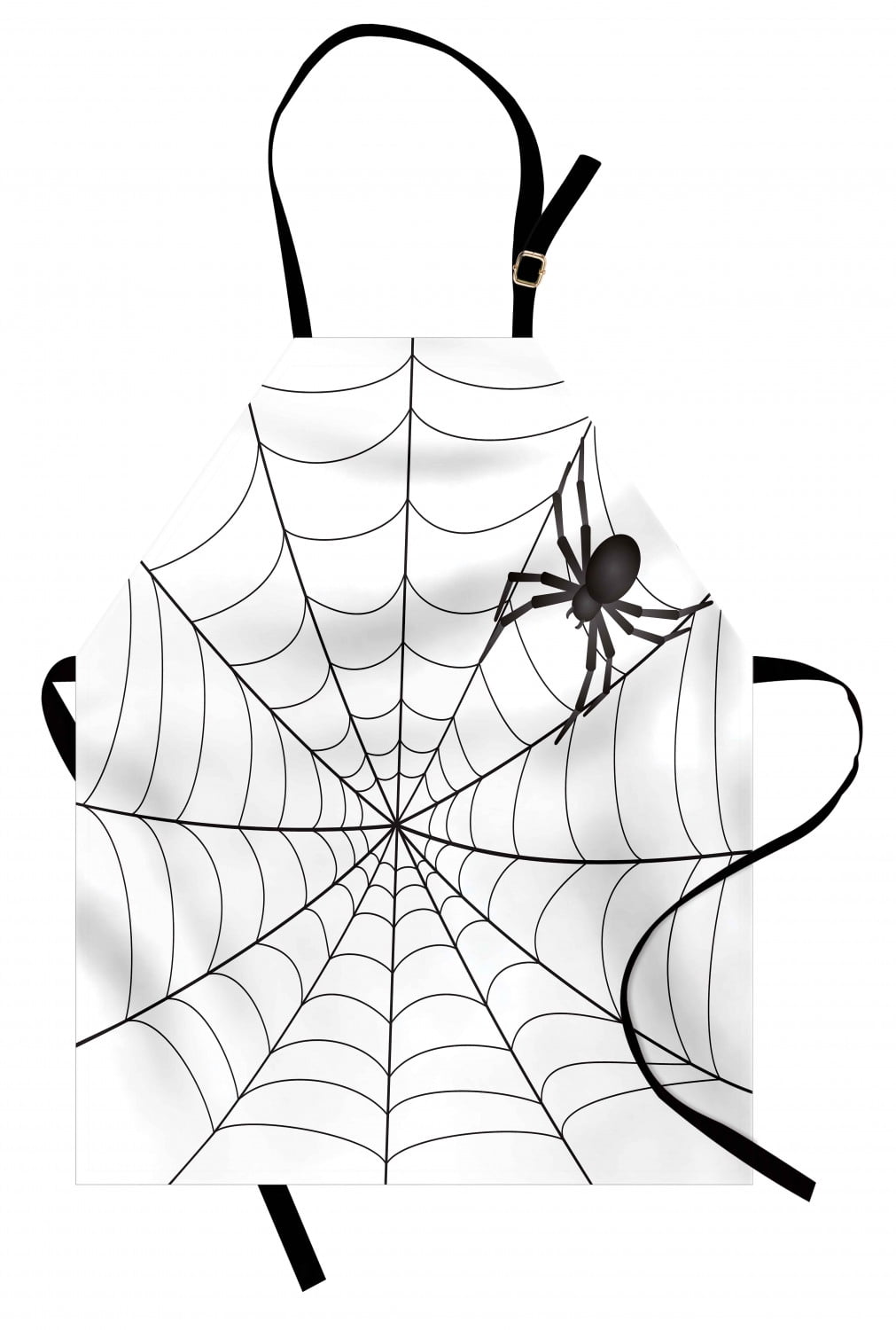 Spider Web Apron Gothic Fairytale Elements Creepy Scary Dangerous Spider Sticky Catch, Unisex ...