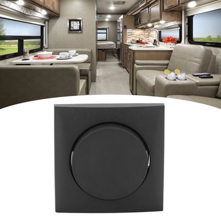 RV Momentary Push Button Switch, Matte Black Frosted Wall Mount Flame ...