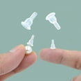 HESITONE Earring Back Pads 50 Pcs Silicone Rubber Ear Stoppers ...