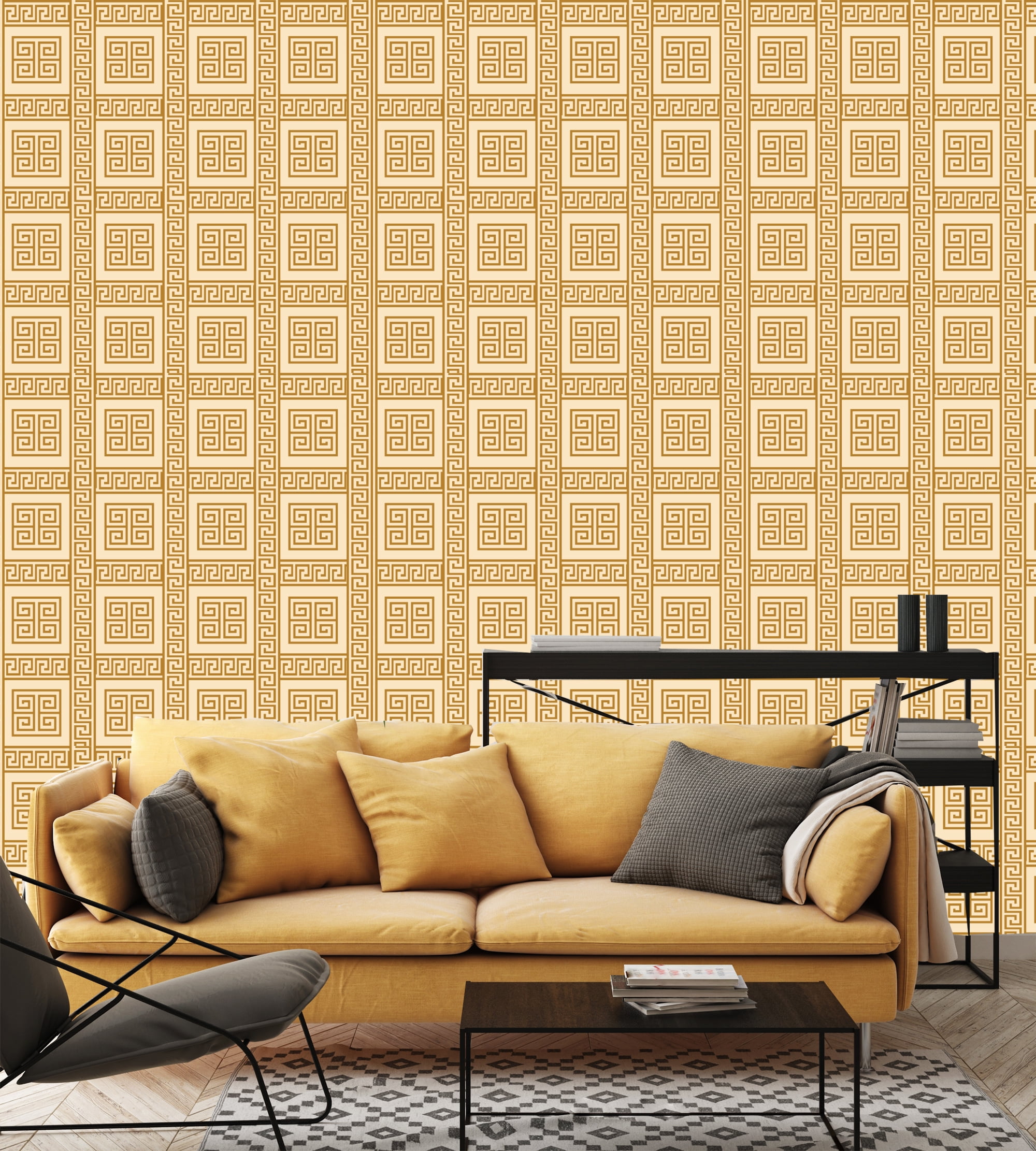 MuralsPrint Hollyhock Intrique Peel and Stick Wallpaper, Eco-friendly ...