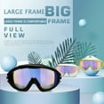 Anti-Fog Swim Goggles with Ear Plugs, UV Protection Waterproof Diving ...