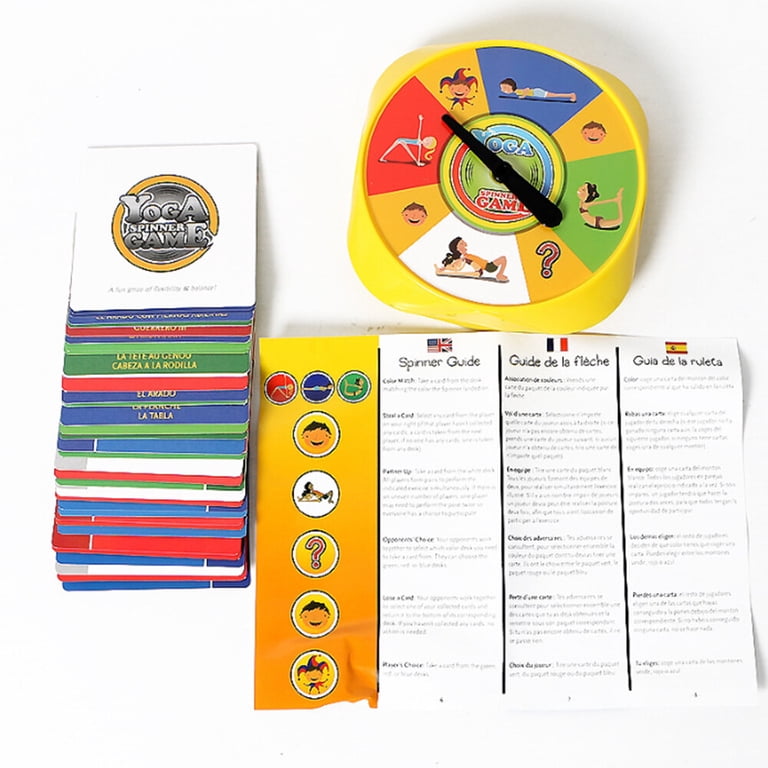 Yoga Kids Kids Yoga Spinner Game & Pose Cards - Interactive Yoga Kit ...