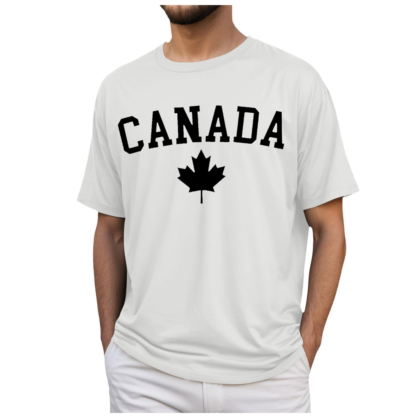 Click here for Ramiter Canada Shirt Male T-Shirts For Mens Mens S... prices