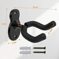 IZEYNO Guitar Wall Mount Hanger 3 Pack, Adjustable Carbon Steel Hooks ...