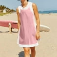 Women's Two Piece Outfits Sleeveless Crew Neck Side Slit Tank Top ...