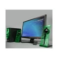 GOgroove BassPULSE Computer Speakers Stereo Sound System with Green LED ...