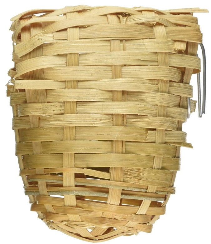 Prevue Finch All Natural Fiber Covered Bamboo Nest 1 count[ PACK OF 2 ...