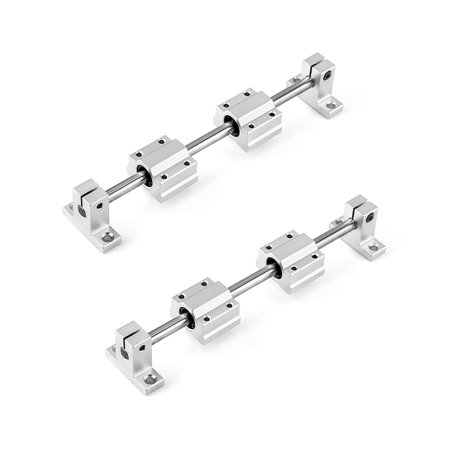 2 Pack Linear Shaft CNC Parts Kits, Including 2 PCS 8mm x 300mm Liner ...