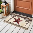 2x3 Ft Entryway Area Rug, Red Texas Star Rustic Kitchen Rug Runner ...