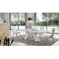 White Extendable Glass Dining Table Contemporary Modern Made In Italy ...