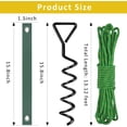 3-Pack Tree Stake Kit, Heavy Duty Spiral Metal Stakes with Nylon Straps ...