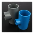 3pcs 63 75mm To 20~63mm Pvc Reducing Tee Joints Garden Irrigation Water