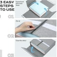 4 Pack Bed Sheet Organizer, Foldable Linen Closet Organizers and ...